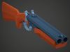 3D model Stylized Sawed Off Shotgun Low Poly Mobile Ready VR / AR / low ...
