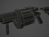 3D model Stylized MGL-6 Grenade Launcher Low Poly Mobile Ready VR / AR ...