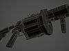 3D model Stylized MGL-6 Grenade Launcher Low Poly Mobile Ready VR / AR ...
