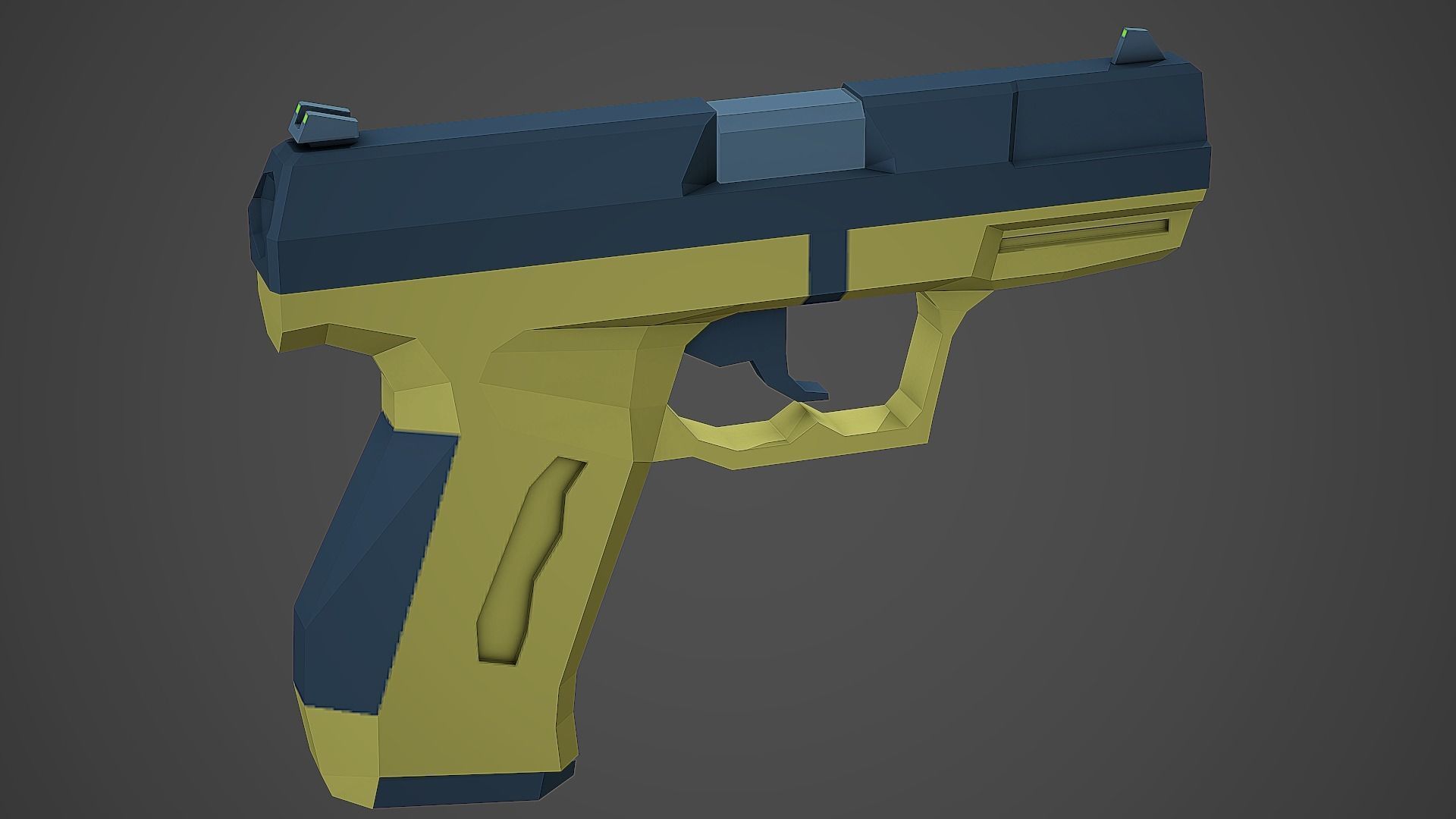 3D model Stylized Walther P99 Pistol Low Poly Mobile Ready VR / AR ...