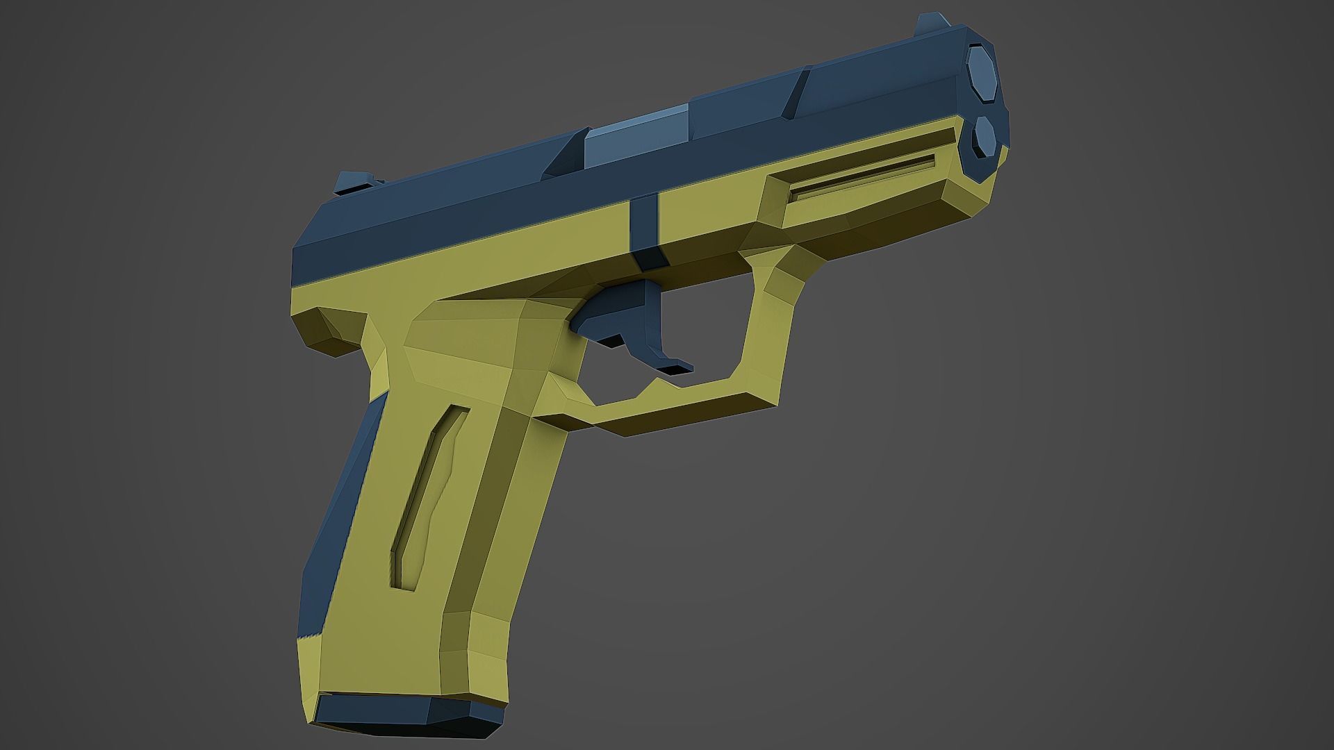 3D model Stylized Walther P99 Pistol Low Poly Mobile Ready VR / AR ...