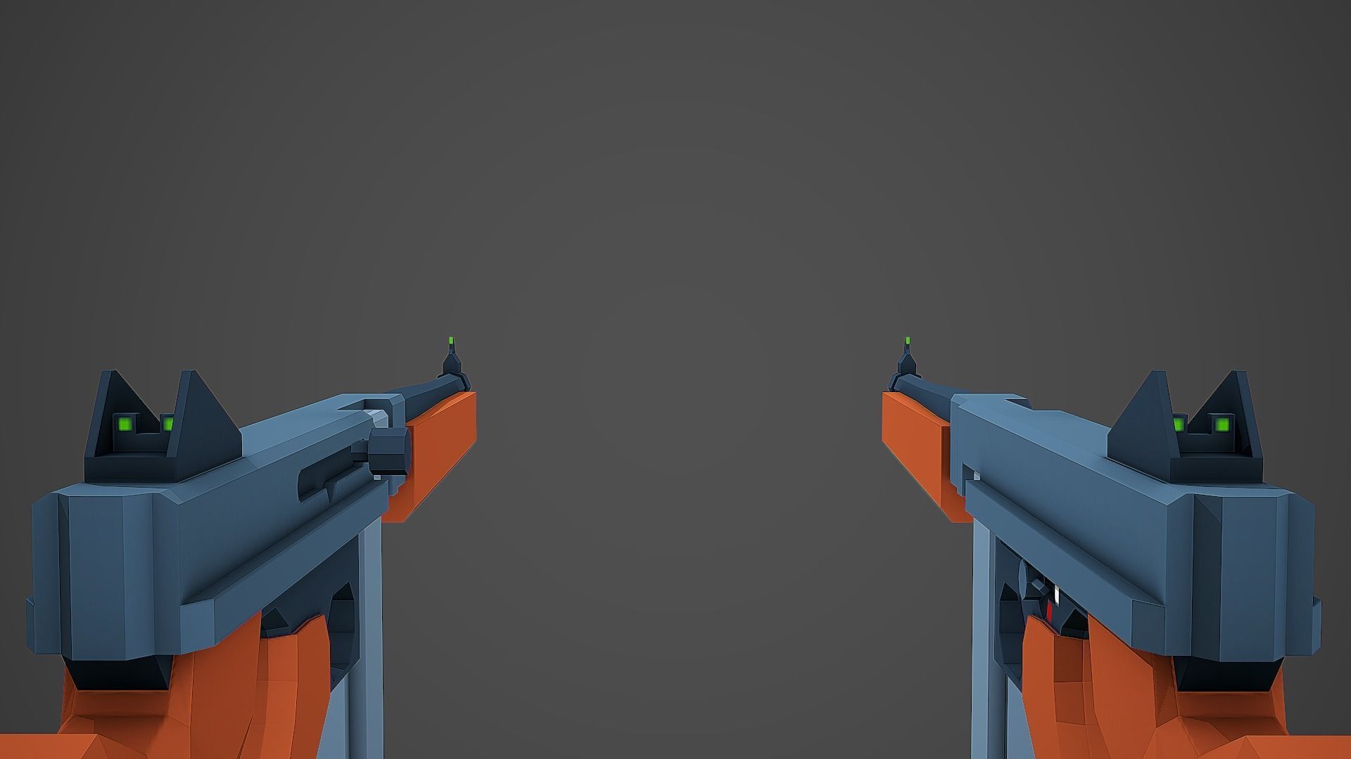 3D model Stylized Thompson M1A1 Low Poly Mobile Ready VR / AR / low ...