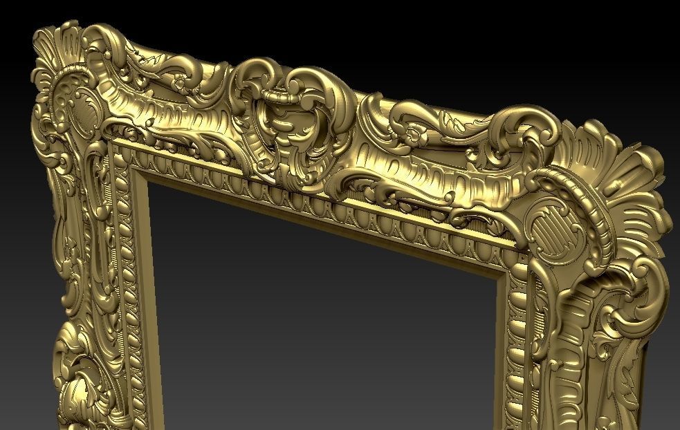 Carved Picture Frame 3D model 3D model 3D printable | CGTrader