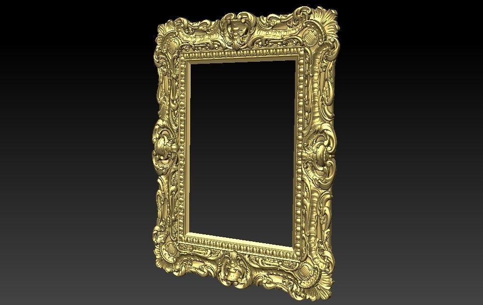 Carved Picture Frame 3D model 3D model 3D printable | CGTrader