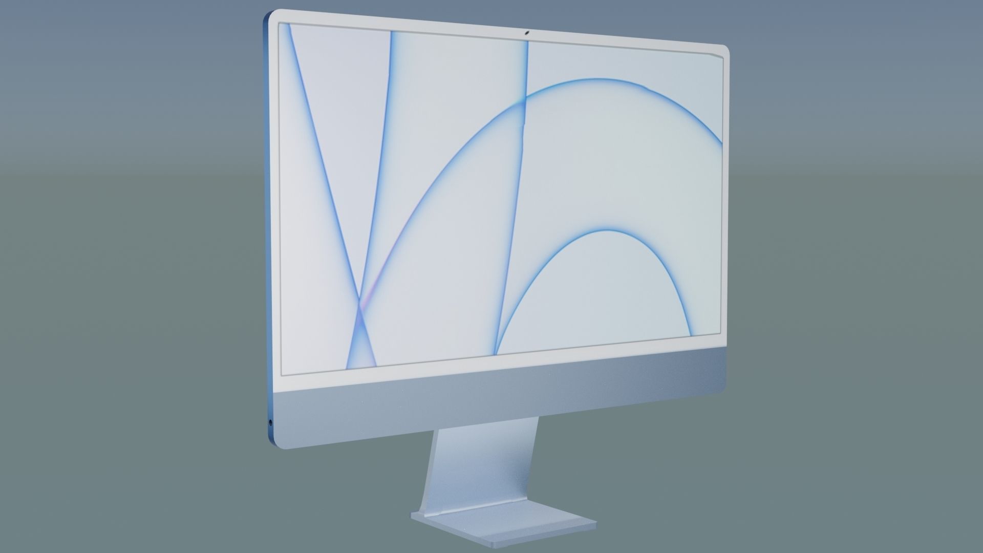 IMac 2021 -pray for Palestine -heart emoji-- free 3D model | CGTrader