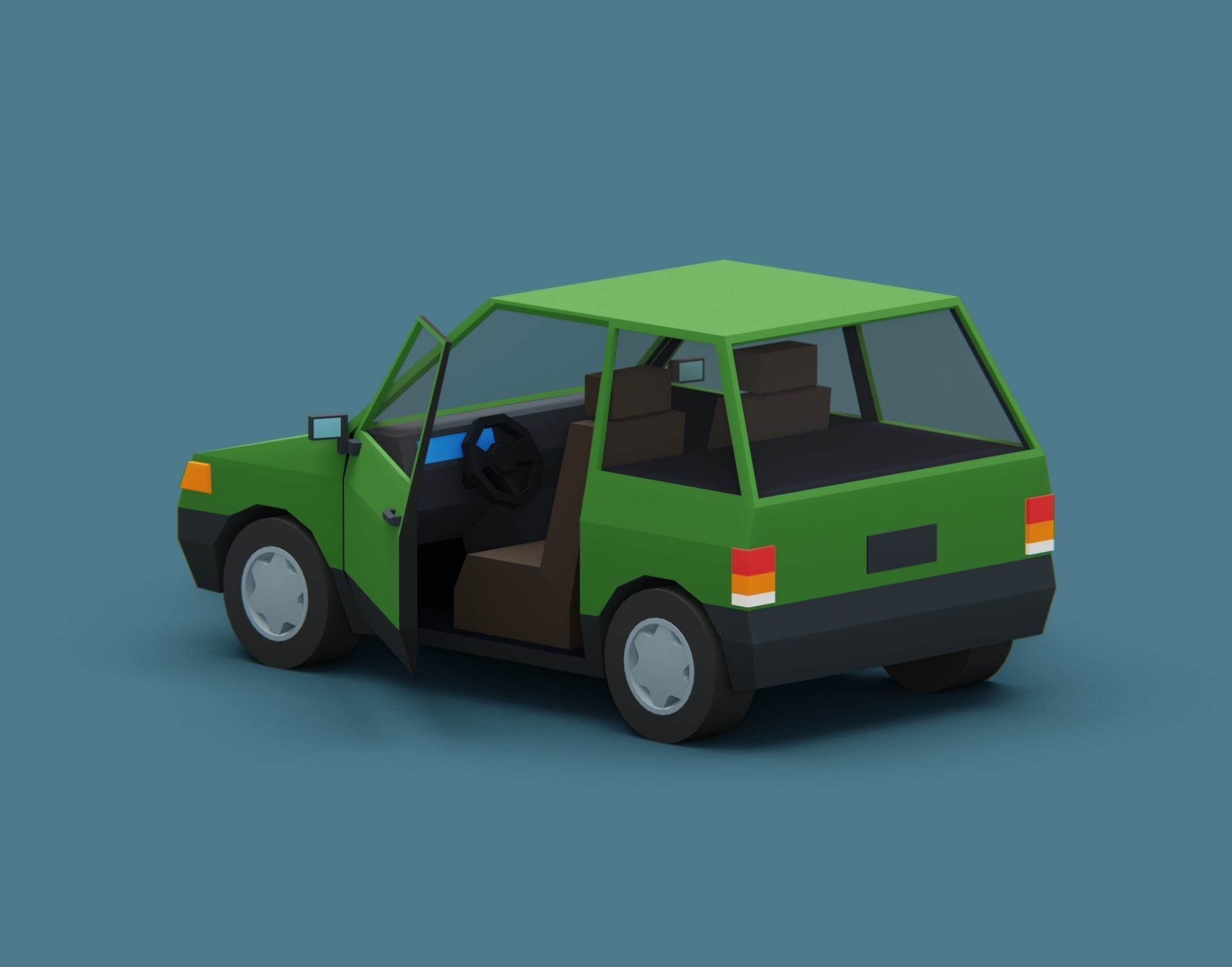 Stylized Cartoon Car Free free VR / AR / low-poly 3D model | CGTrader