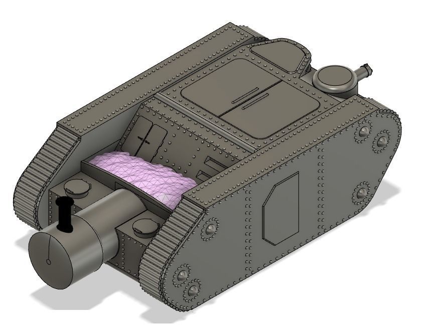 MKII Steamer Tank 3D model 3D printable | CGTrader