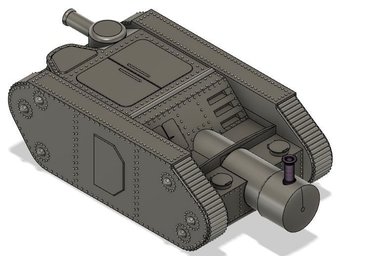 MKII Steamer Tank 3D model 3D printable | CGTrader