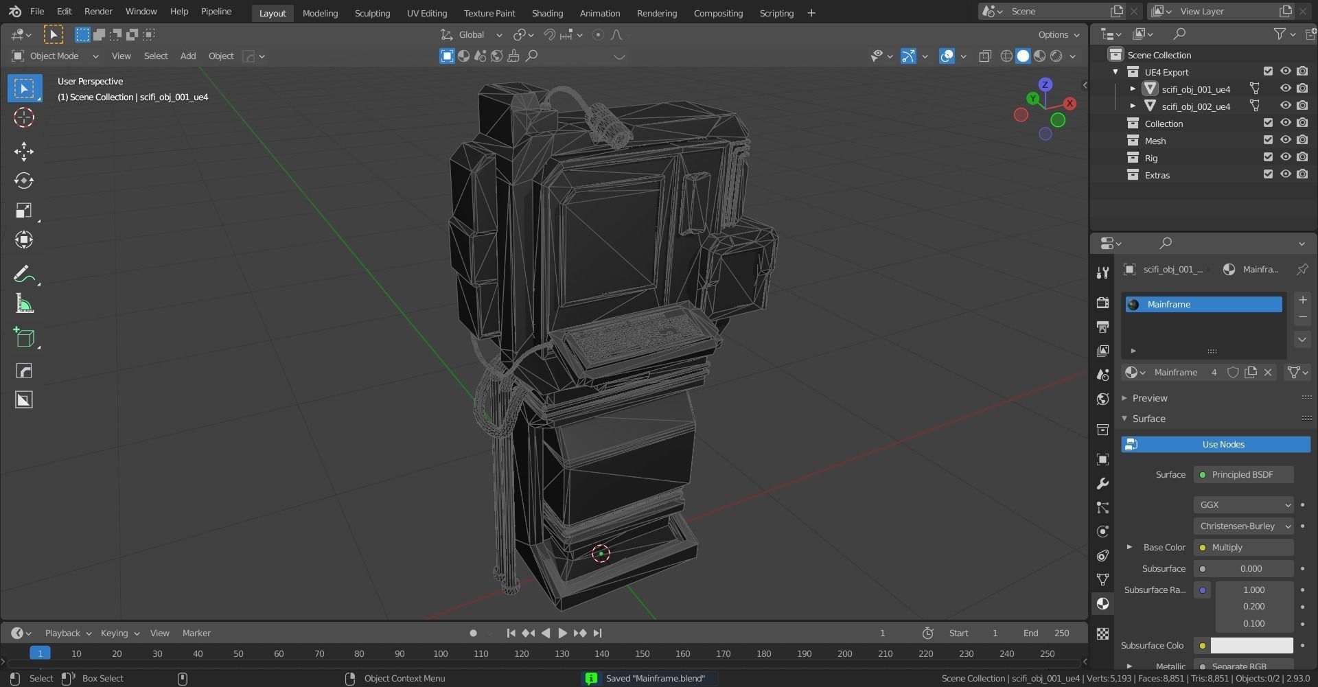 3D model Scifi Mainframe Computer VR / AR / low-poly | CGTrader