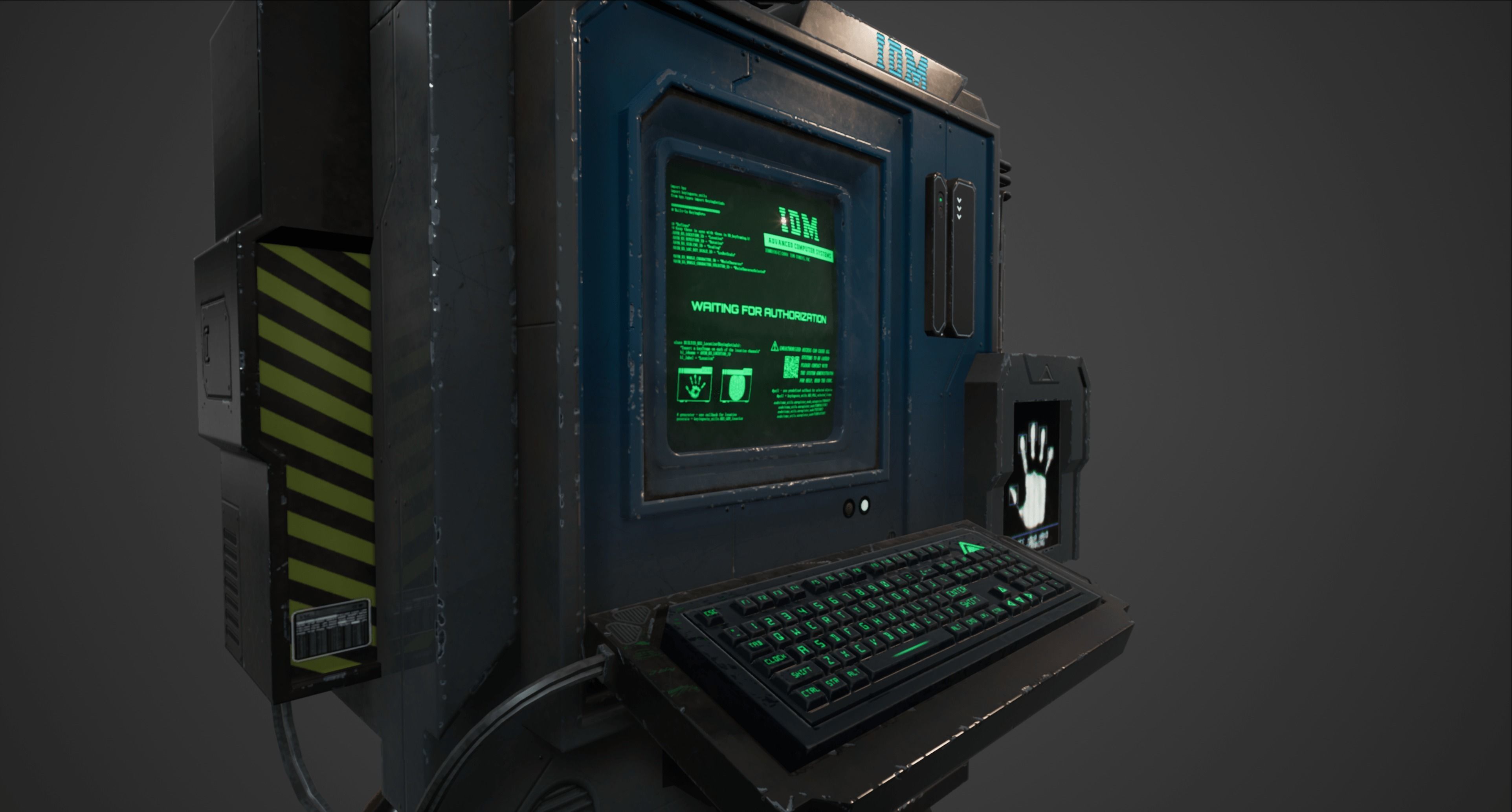 3D model Scifi Mainframe Computer VR / AR / low-poly | CGTrader