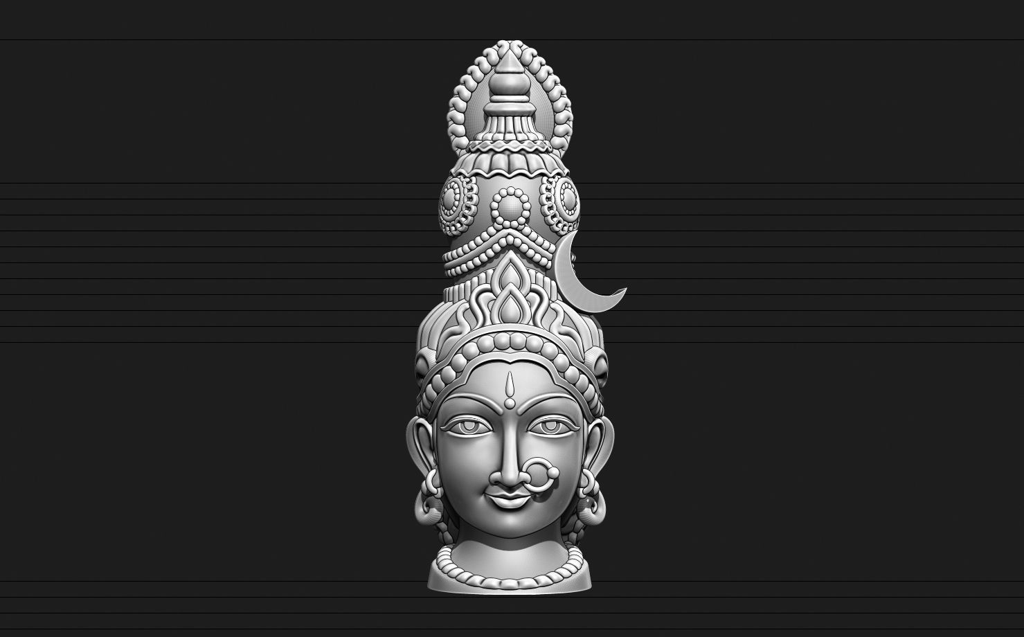 Devi Head 2 3D model 3D printable | CGTrader