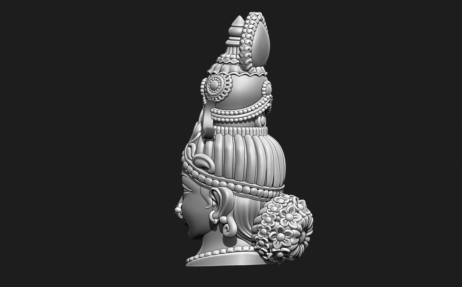 Devi Head 2 3D model 3D printable | CGTrader