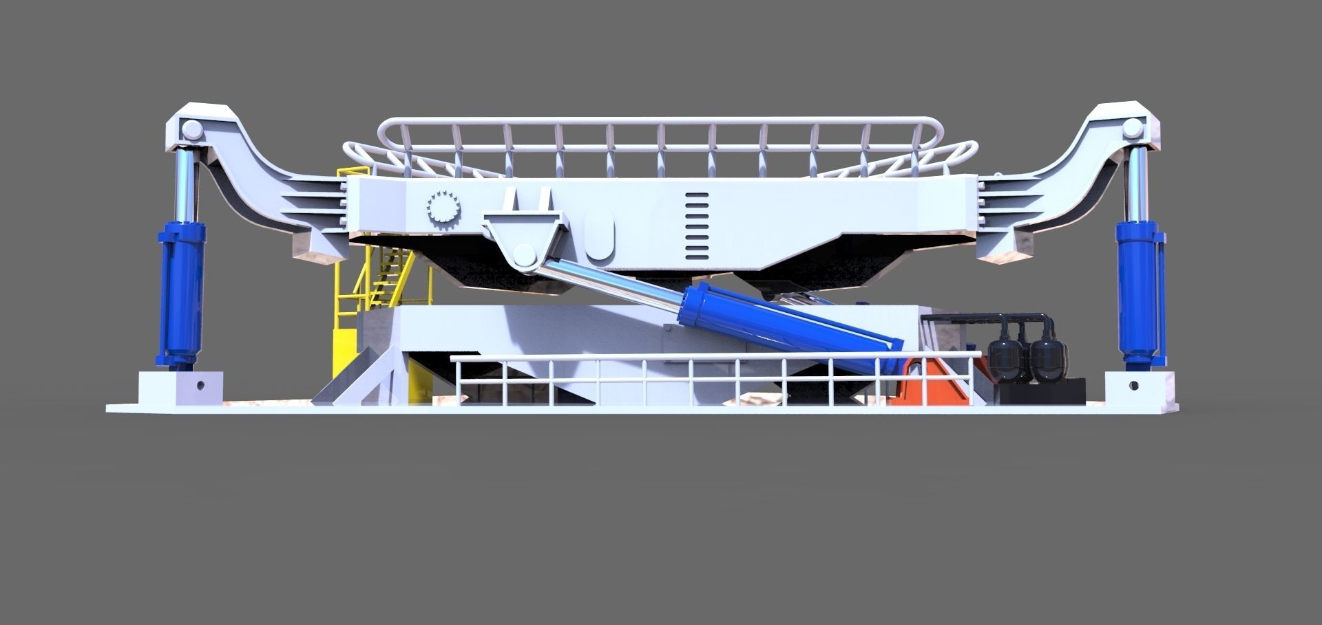 Motion compensated crane platform 3D model 3D printable | CGTrader