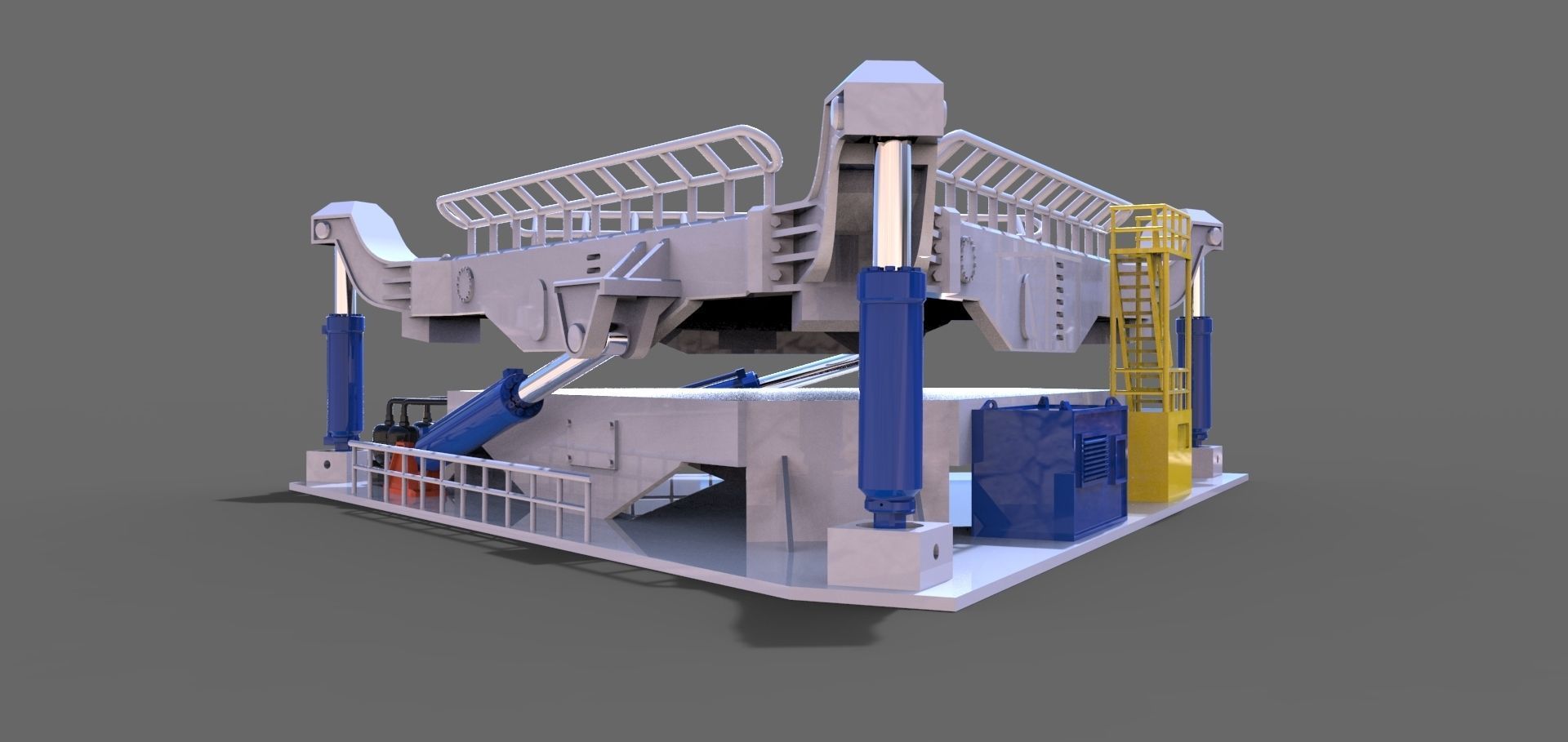 Motion compensated crane platform 3D model 3D printable | CGTrader