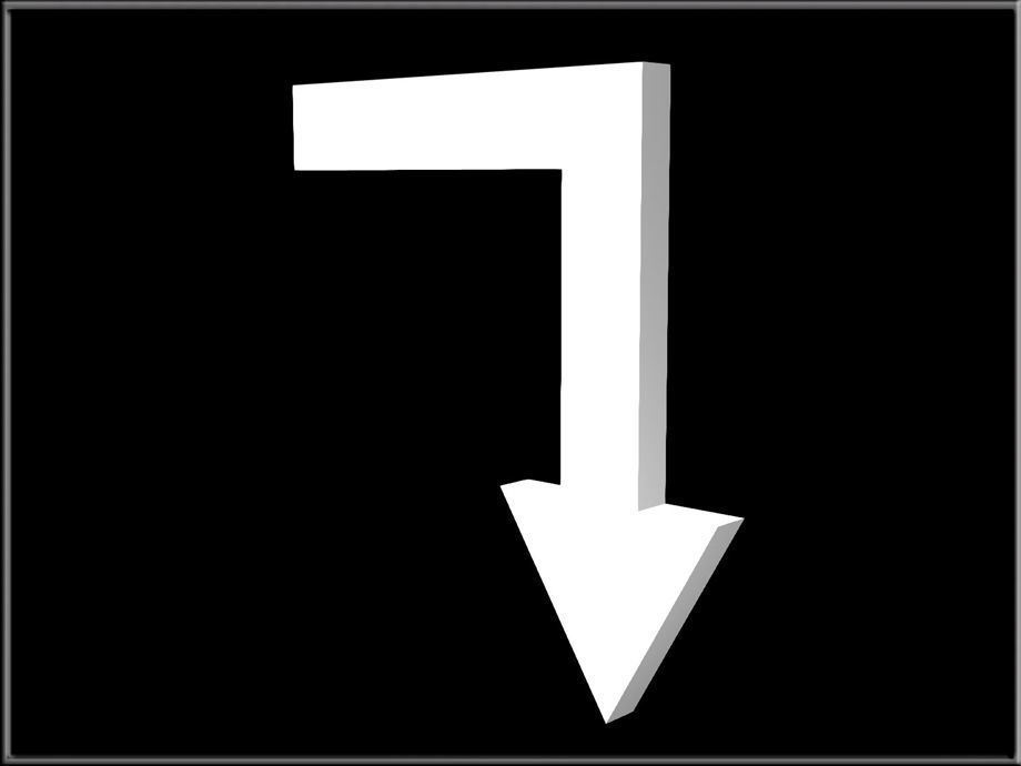 3D model 90 Degree Turn Arrow VR / AR / low-poly | CGTrader