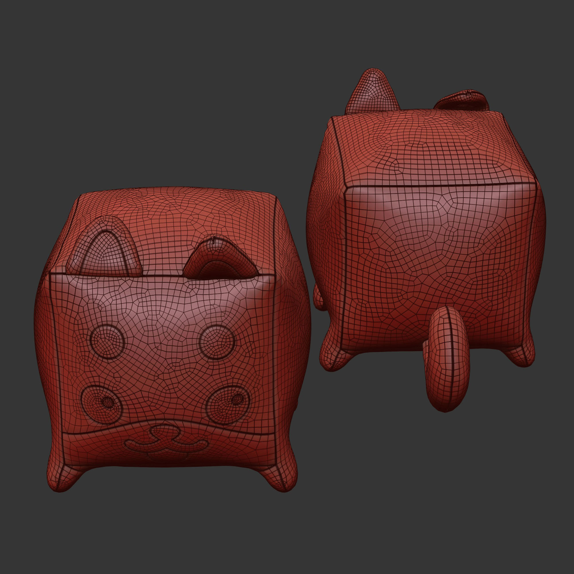 kids shiba cube toy 3D model | CGTrader