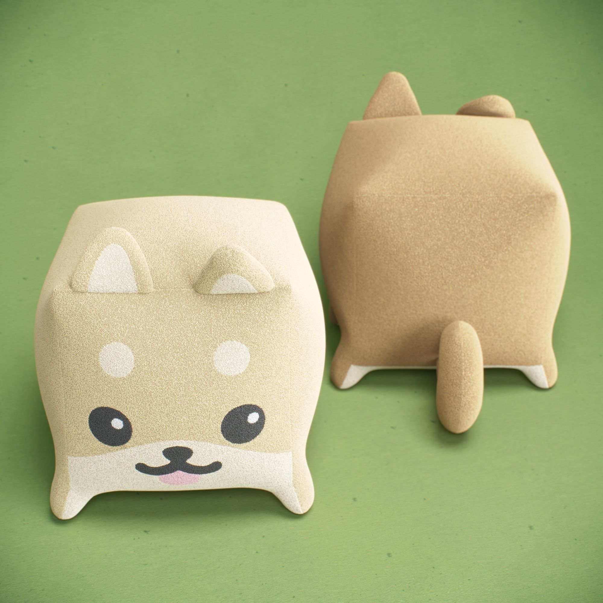 kids shiba cube toy 3D model | CGTrader