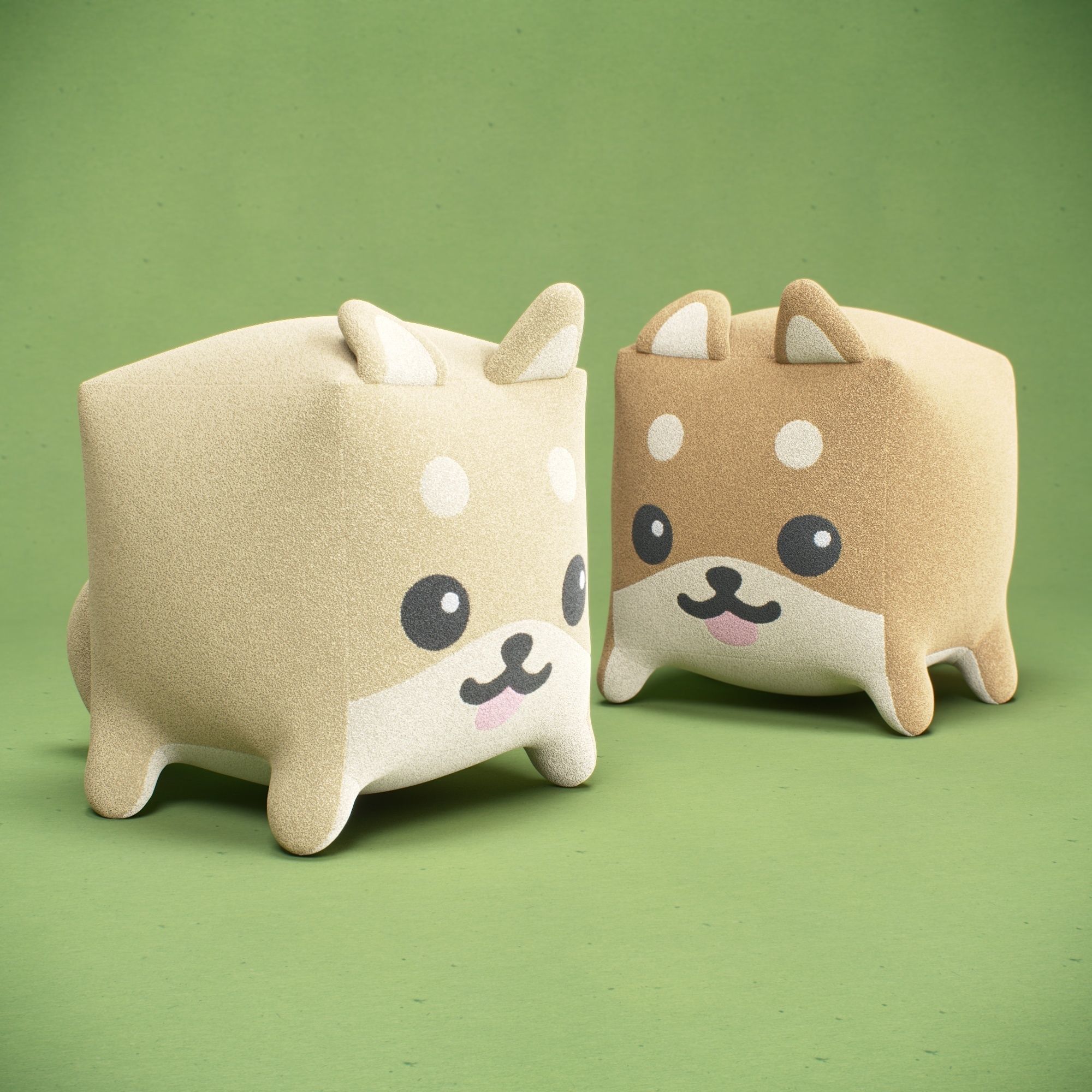 kids shiba cube toy 3D model | CGTrader