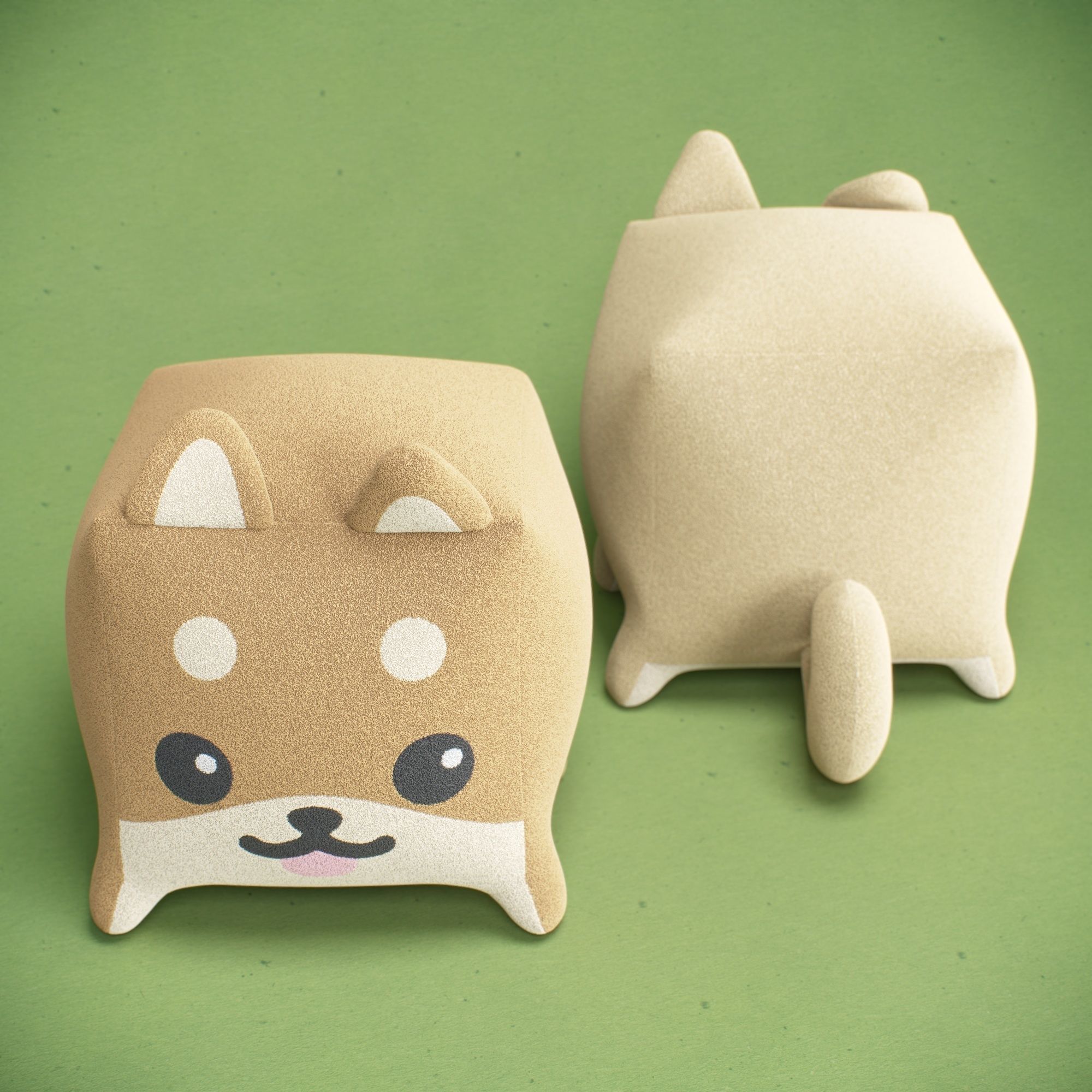 kids shiba cube toy 3D model | CGTrader