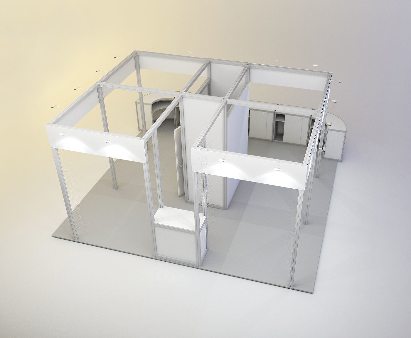 expo booth 6x6 3D model | CGTrader