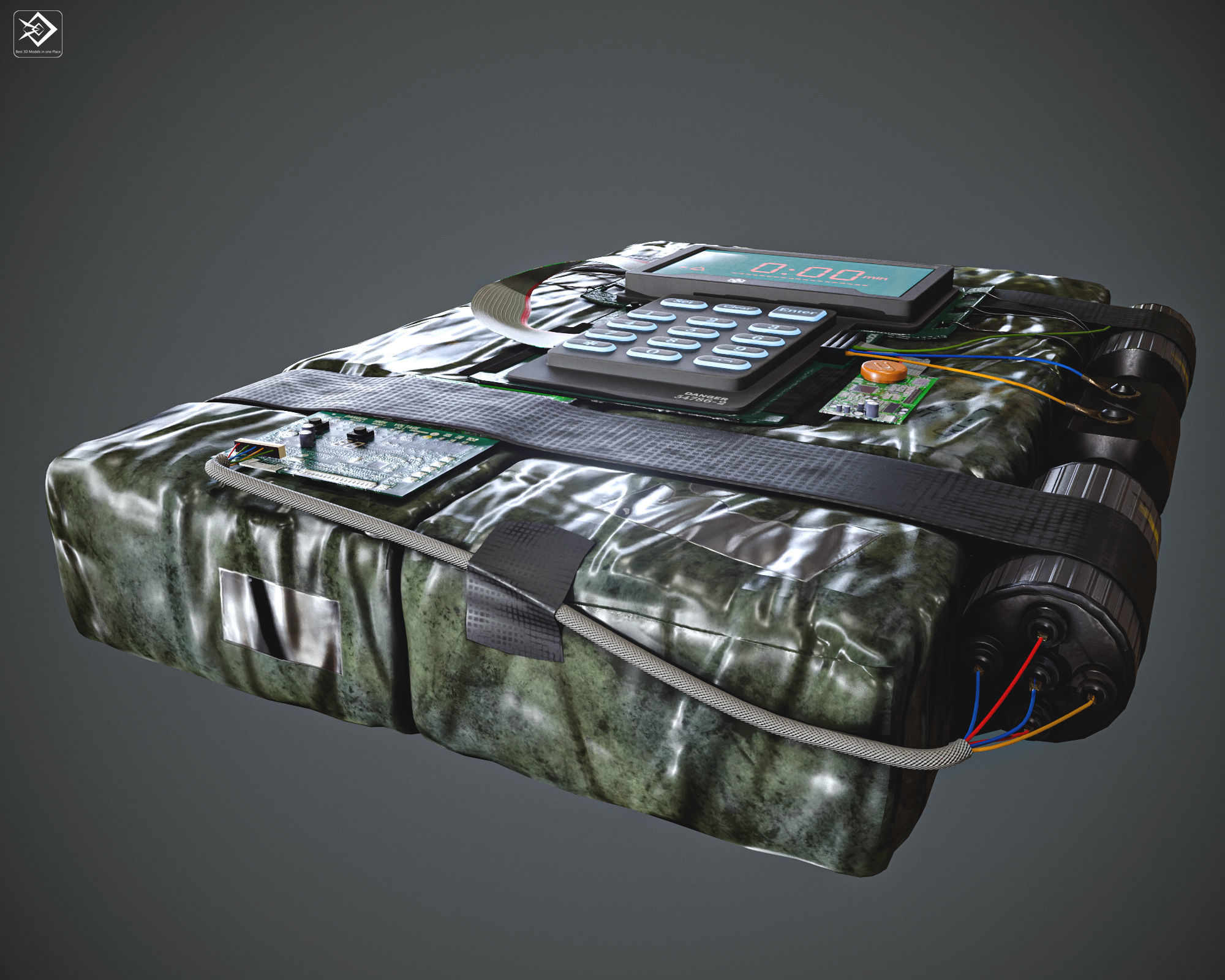 3D model C4 RDX Bomb VR / AR / low-poly | CGTrader
