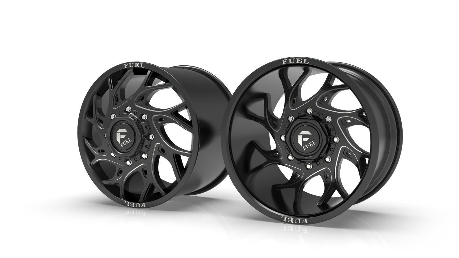 RUNNER DUALLY FRONT AND REAR D741 wheels 3D model 3D printable | CGTrader