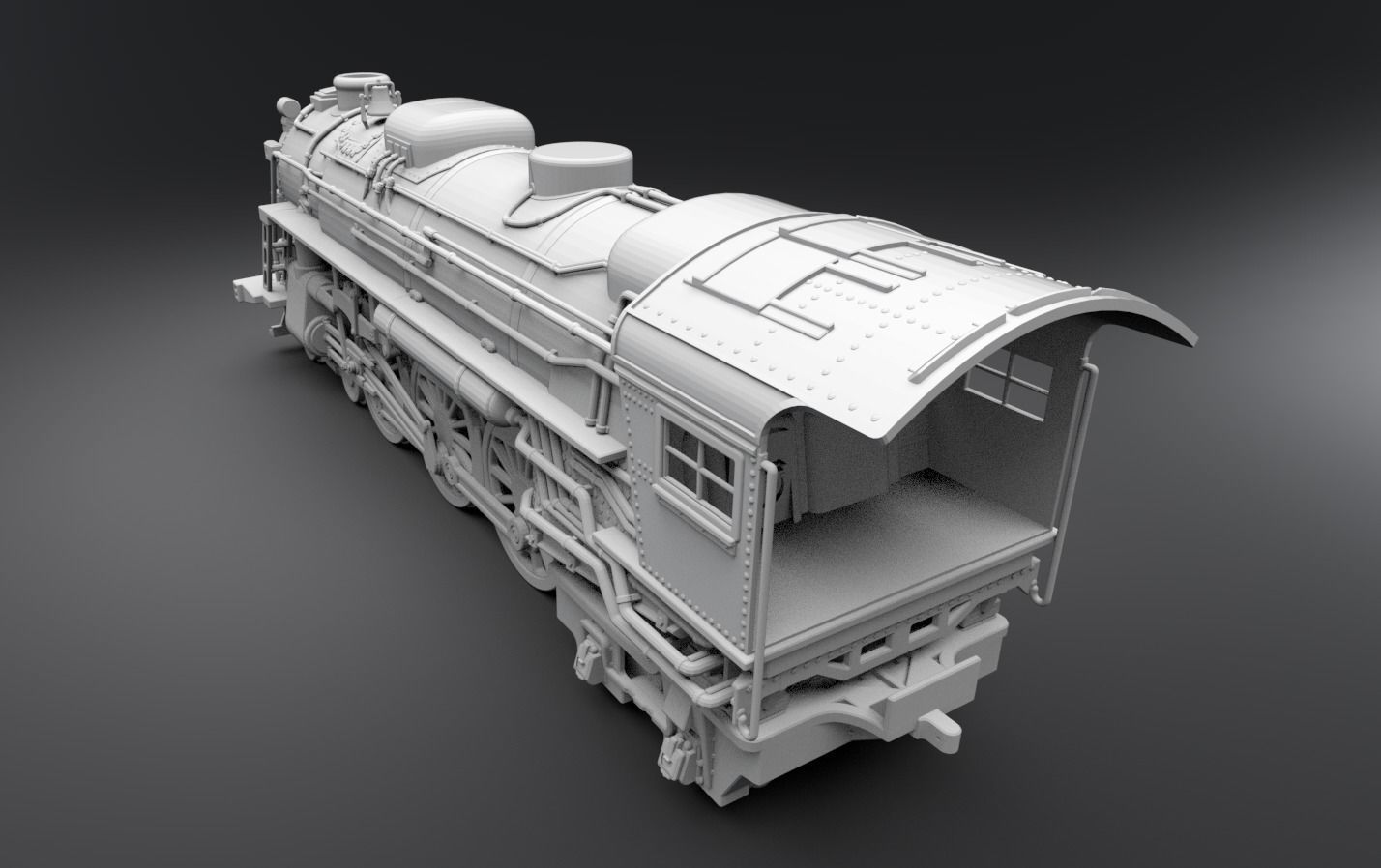 WW2 Troop Train Scale model 3D model 3D printable | CGTrader