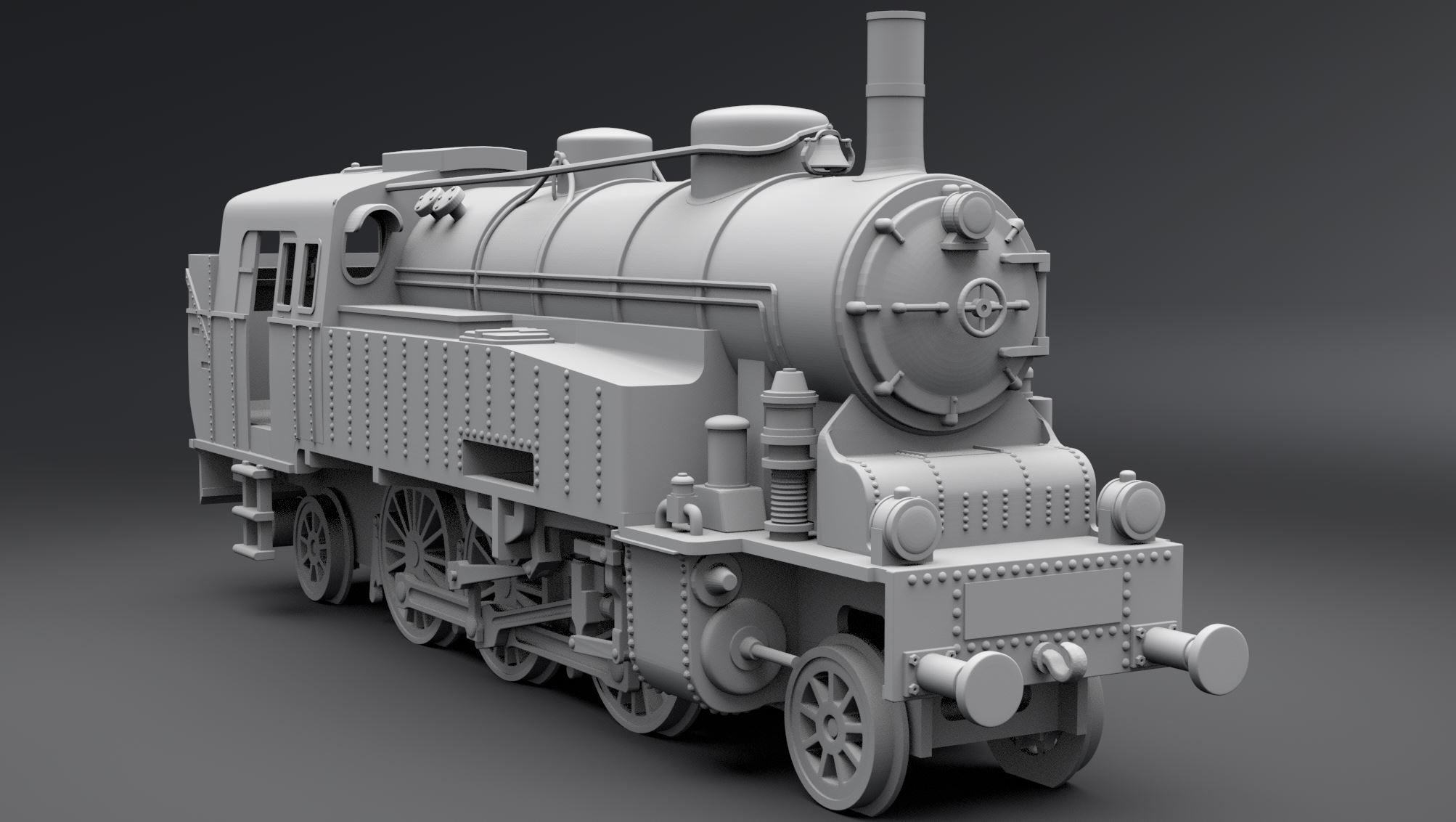 Baden VI c DRG class 75 Steam Locomotive scale model 3D model 3D ...
