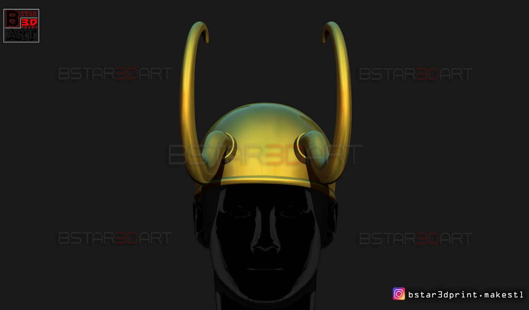 Classic Loki Helmet - Loki TV series 2021 3D model 3D printable | CGTrader
