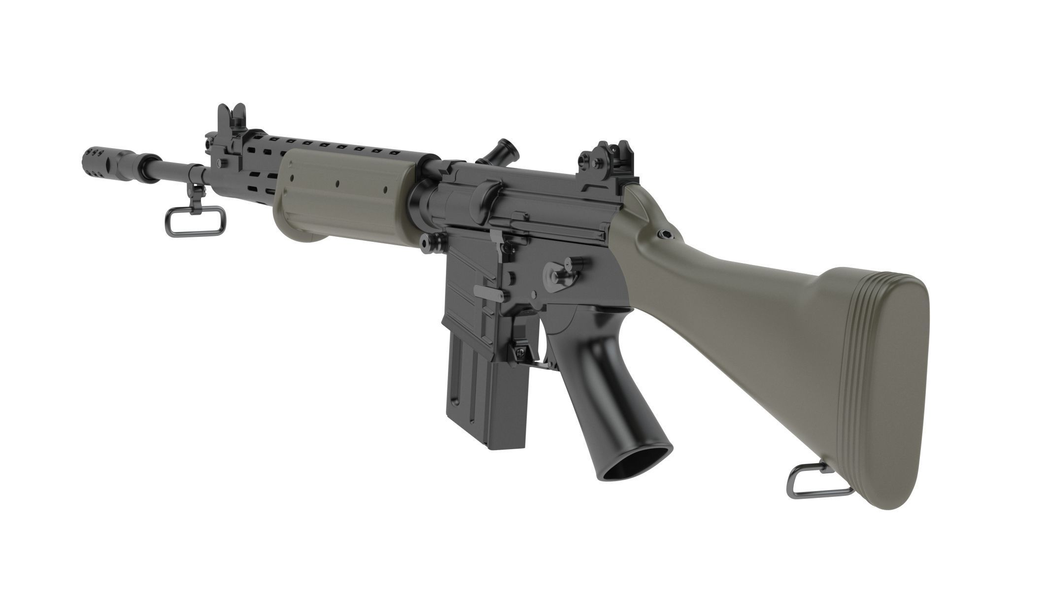 FN CAL 3D model | CGTrader