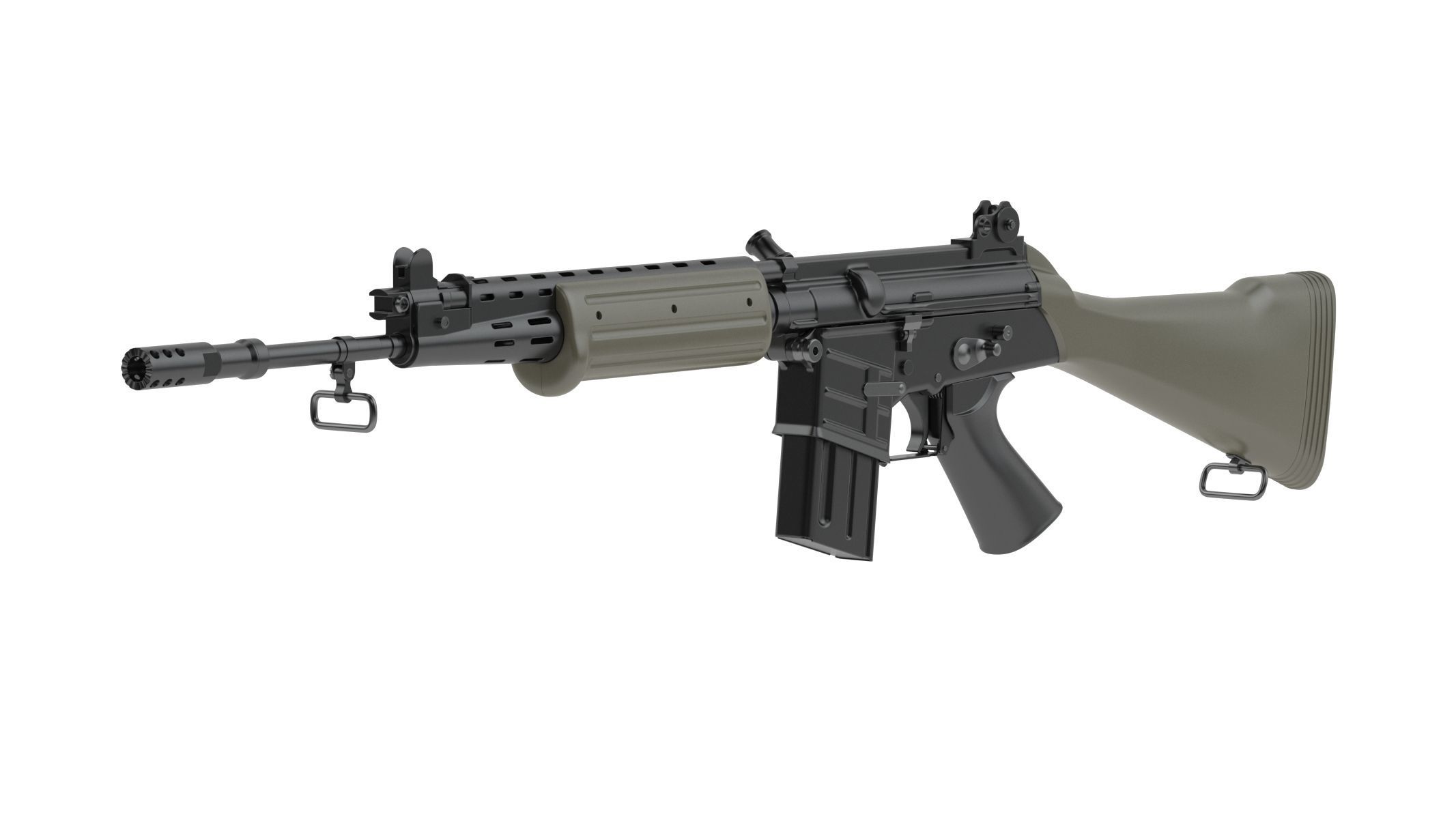 FN CAL 3D model | CGTrader