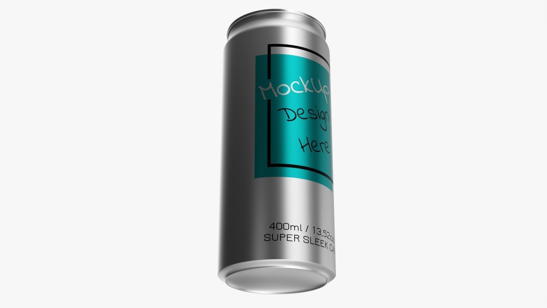 Super sleek beverage can 400 ml 13-52 oz 3D model | CGTrader