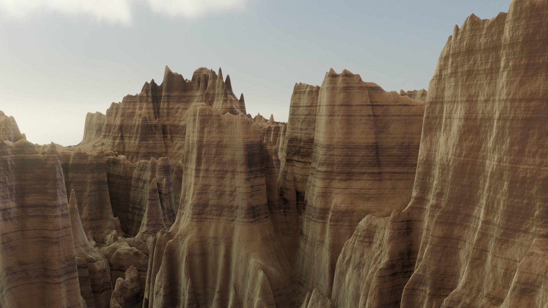 3D model Realistic CANYON procedural 3D model VR / AR / low-poly | CGTrader
