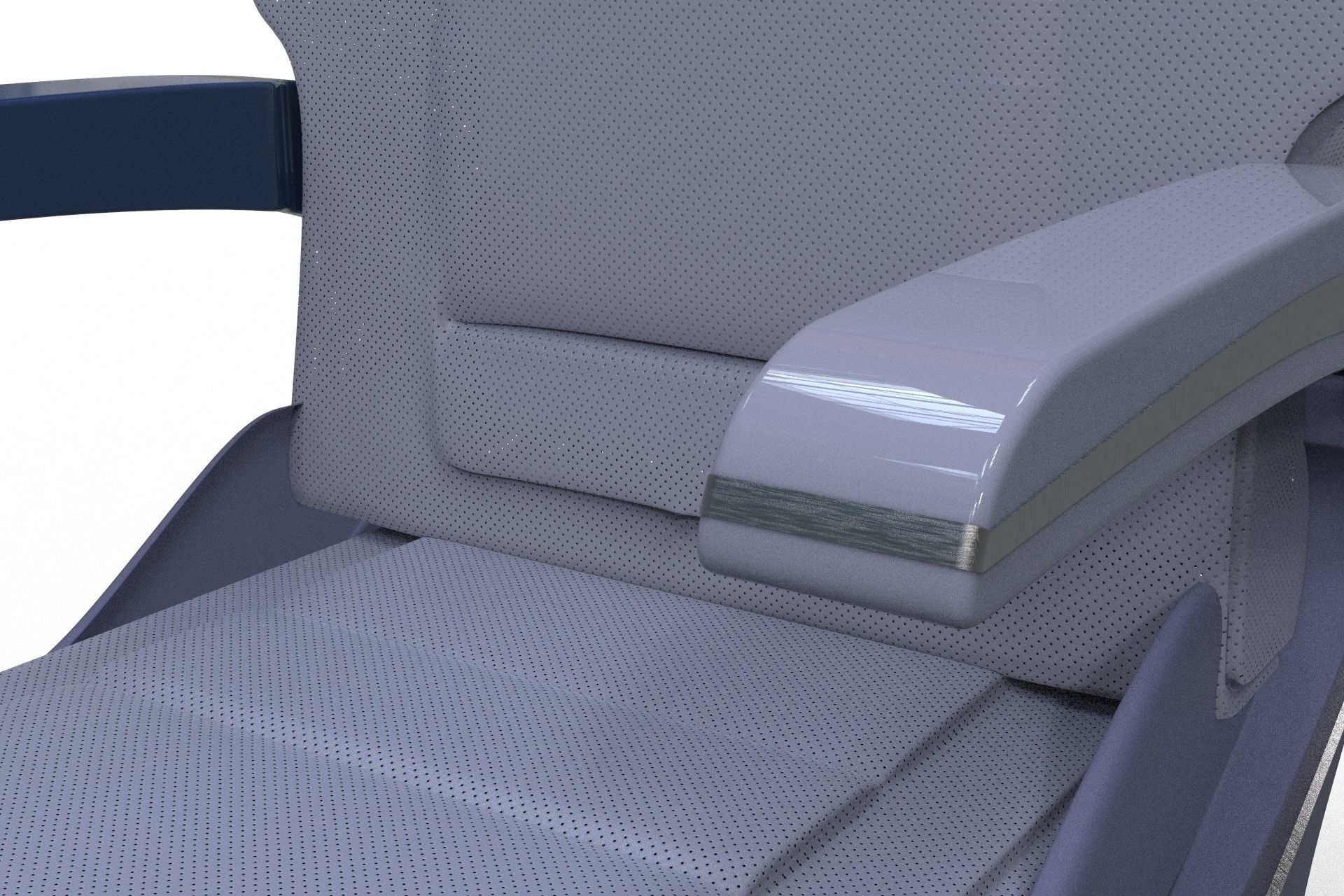 High Quality Airplane Premium Seating 3D Model With textures 3D model ...
