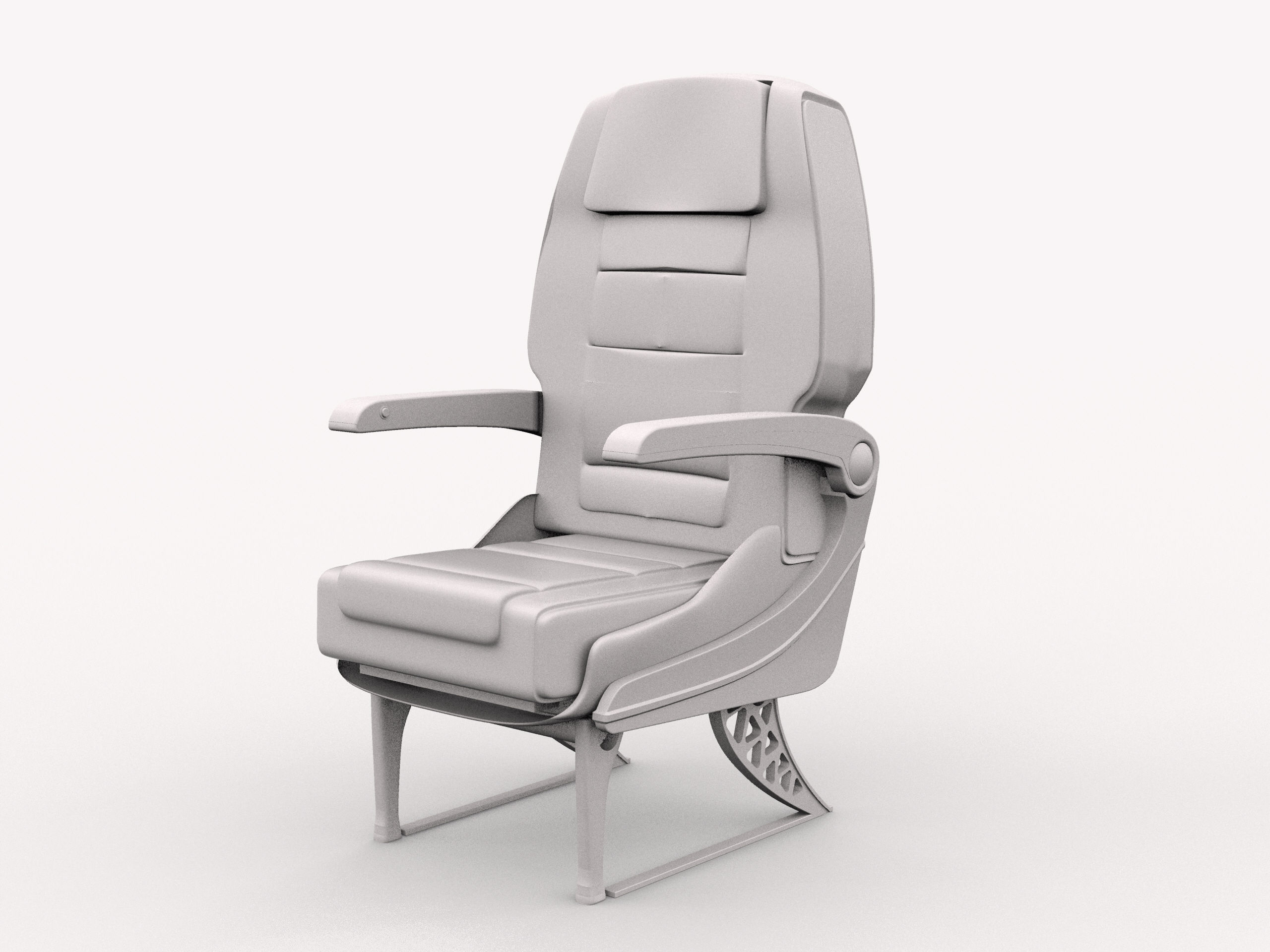 High Quality Airplane Premium Seating 3D Model With textures 3D model ...