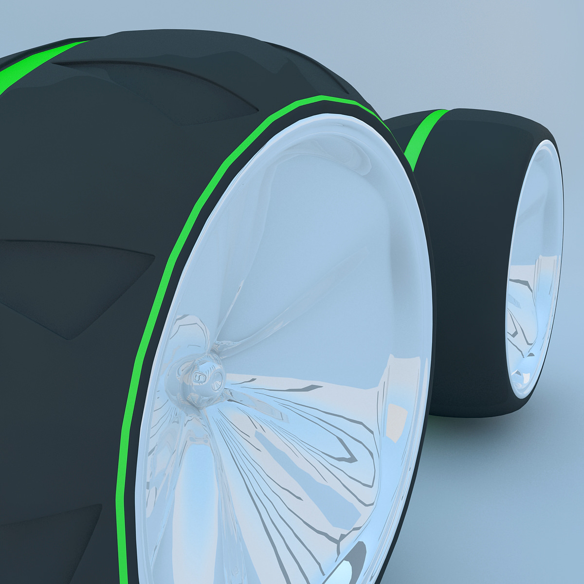 Futuristic Wheel Concept MAX 2011 3D Model .max .obj .3ds .fbx ...