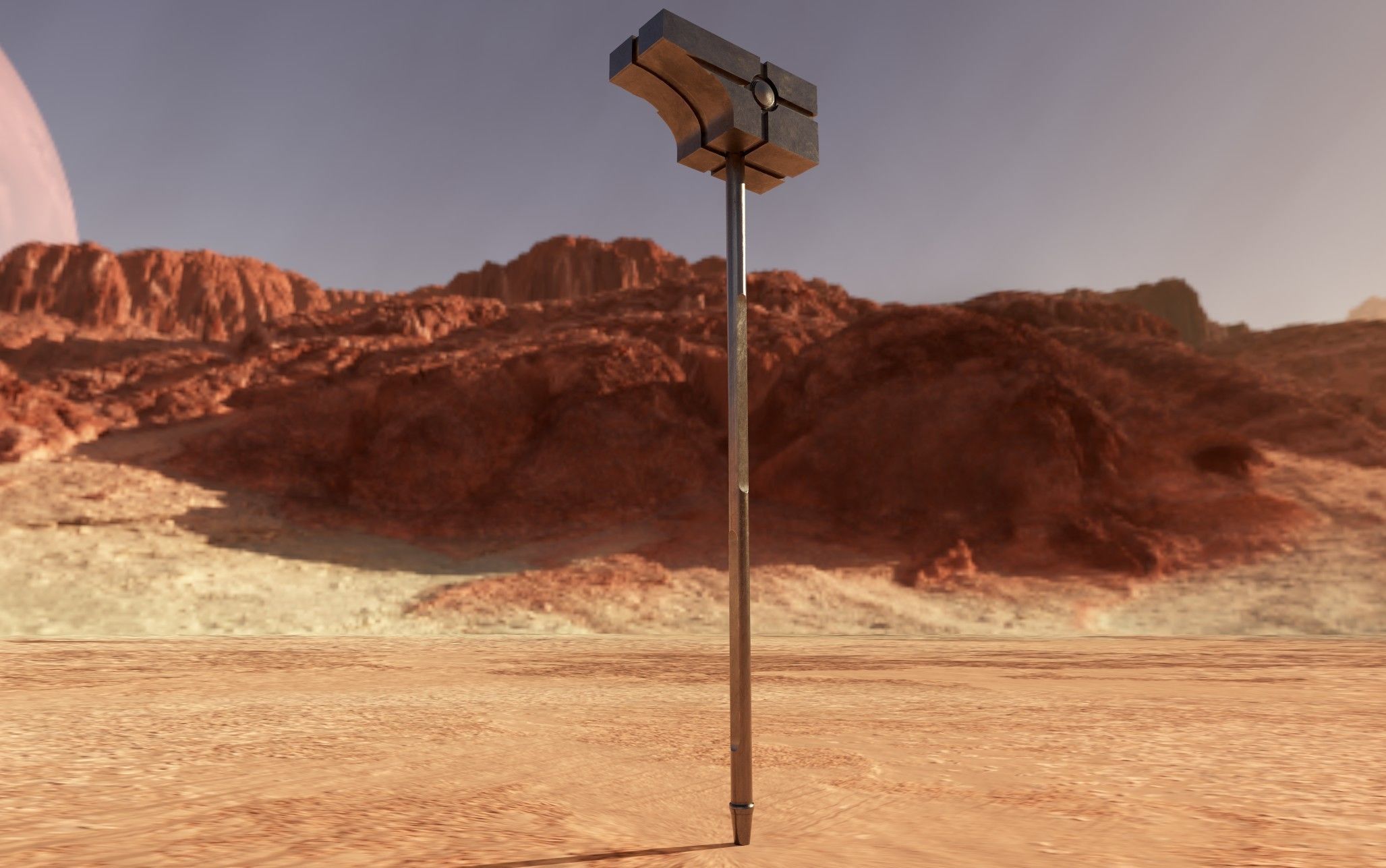 Big hammer Kree Universal Weapon LowPoly Game ready Free free VR / AR ...