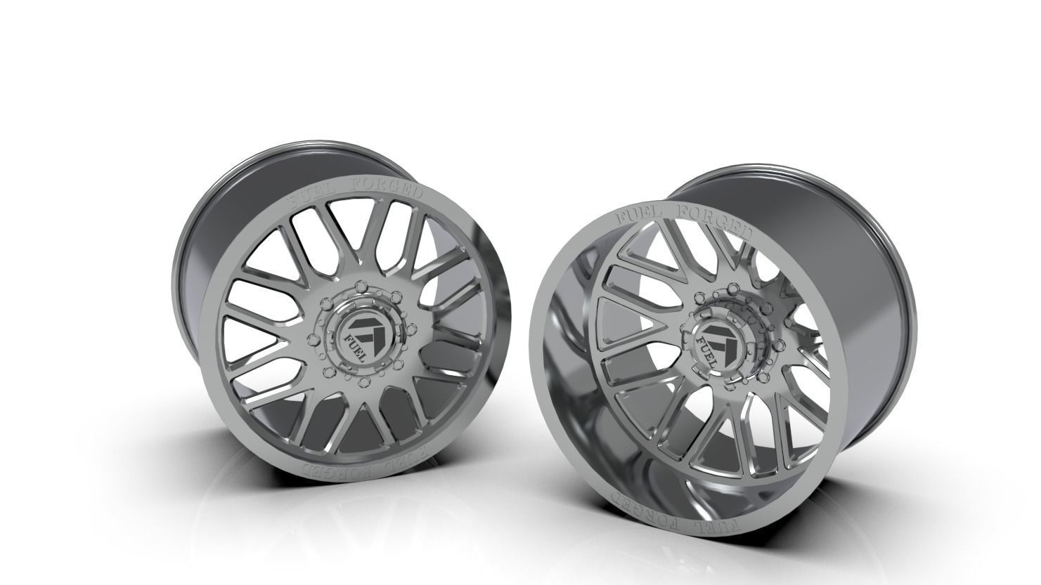 FUEL DUALLY WHEELS FF66D FRONT AND REAR 3D model 3D printable | CGTrader
