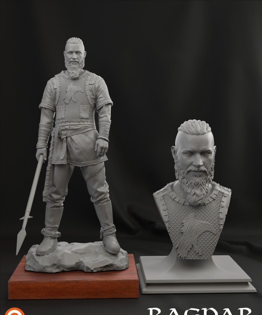RAGNAR LOTHBROK 3D model 3D printable | CGTrader