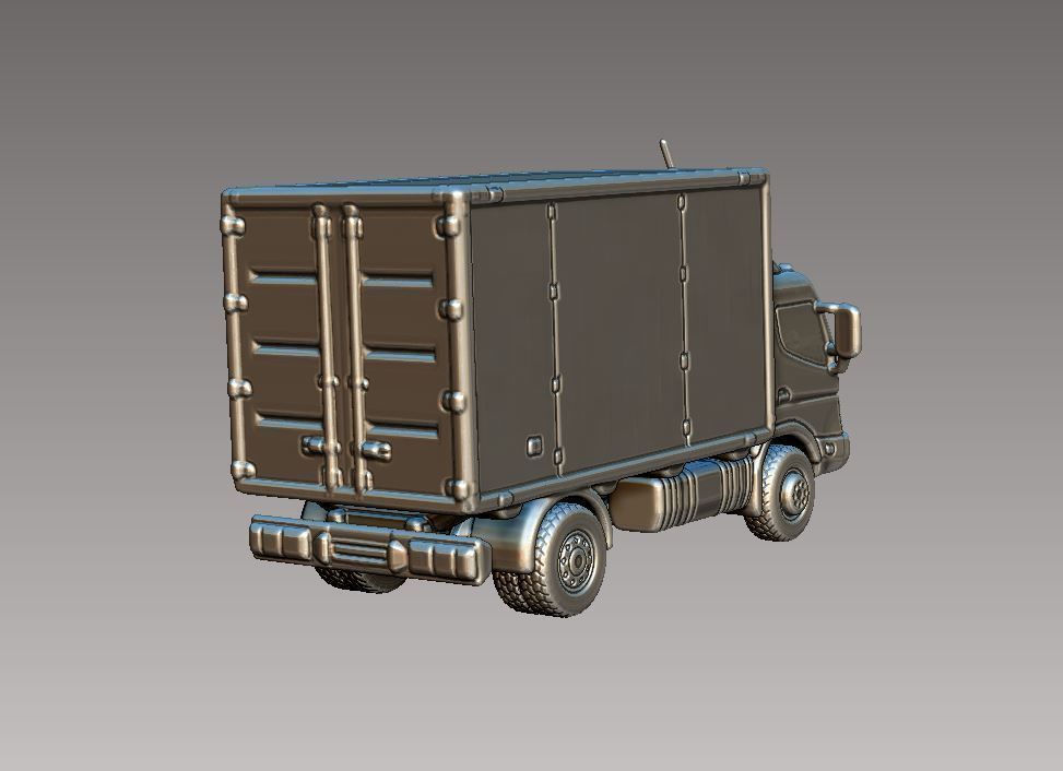 Mitsubishi Box Truck 3D model 3D printable | CGTrader