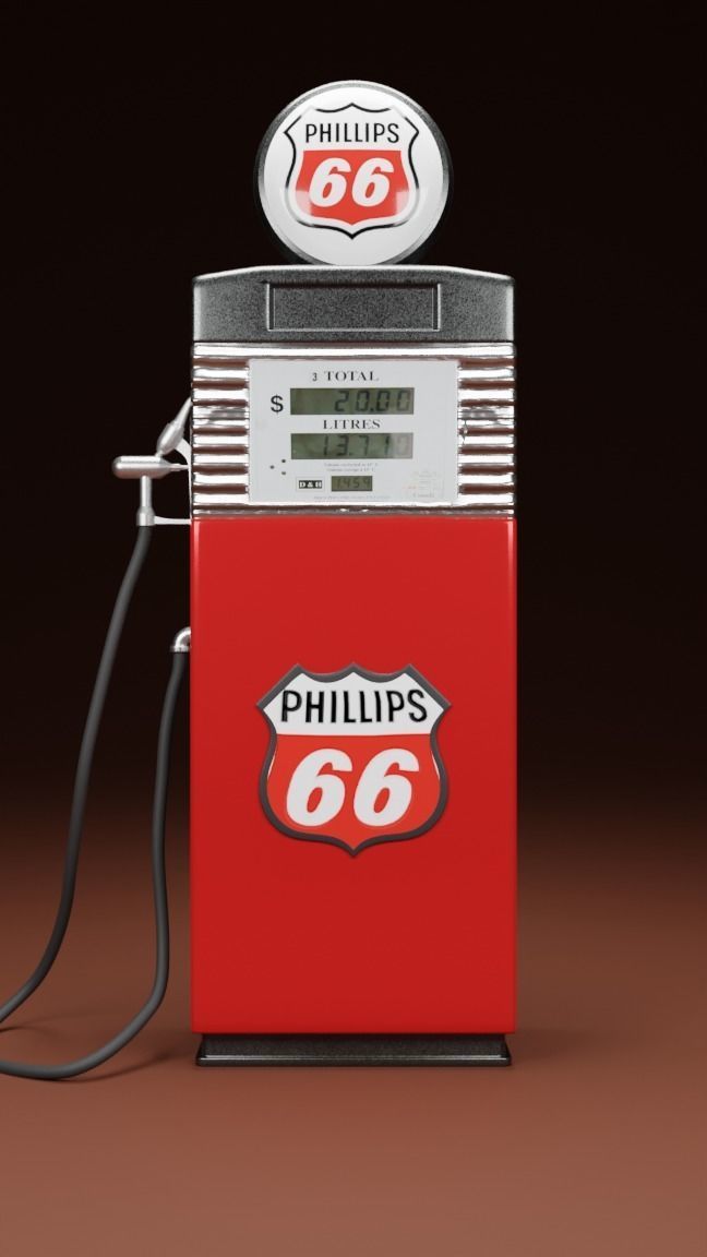 Phillips 66 Fuel pump 3D model | CGTrader