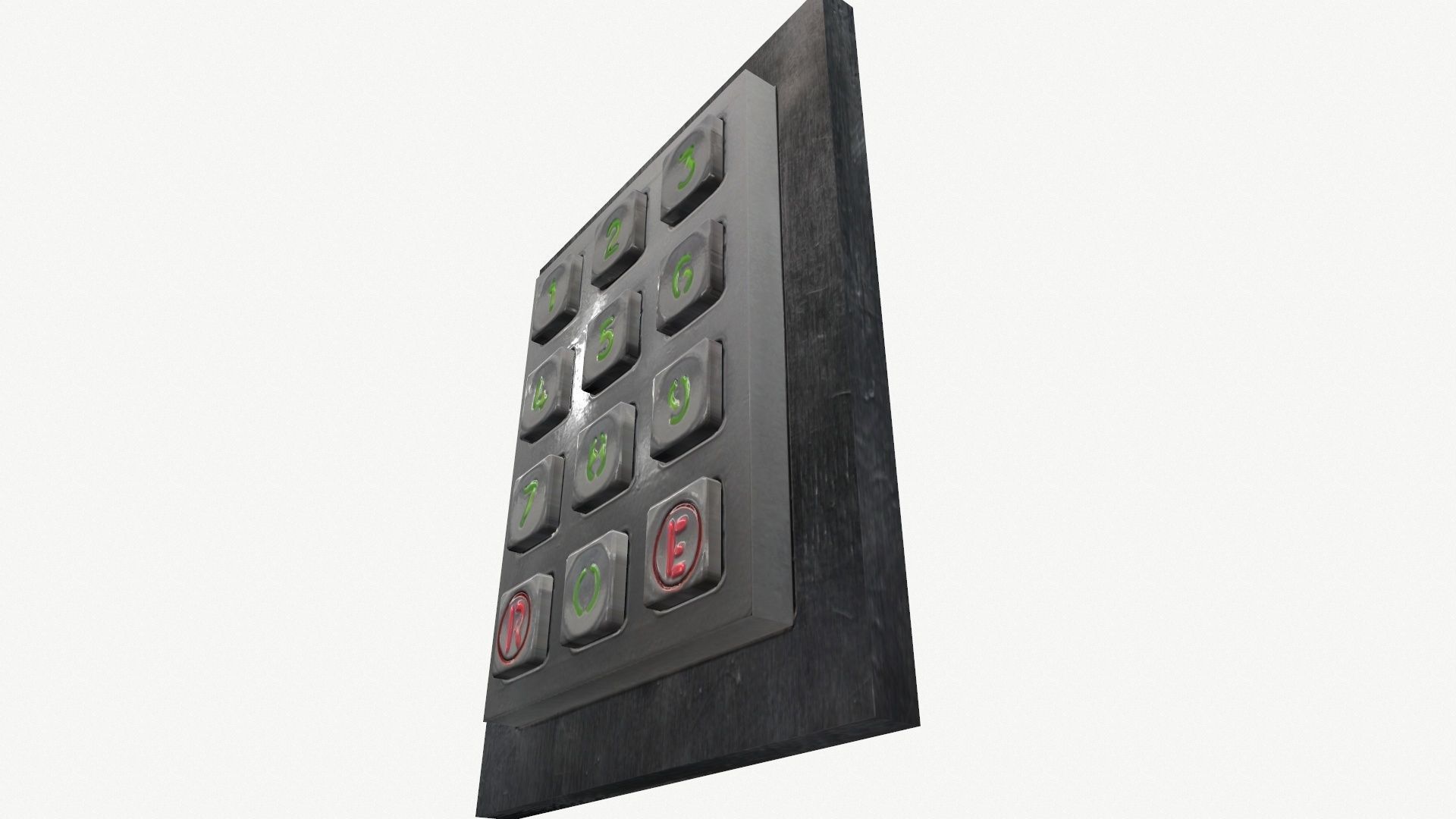 3D model New keypad for locking doors VR / AR / low-poly | CGTrader