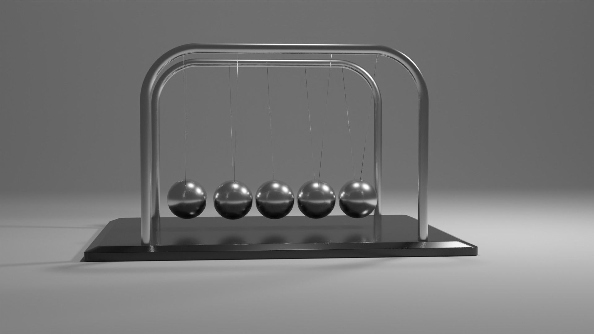 Pendulum 3d with balls free 3D model | CGTrader