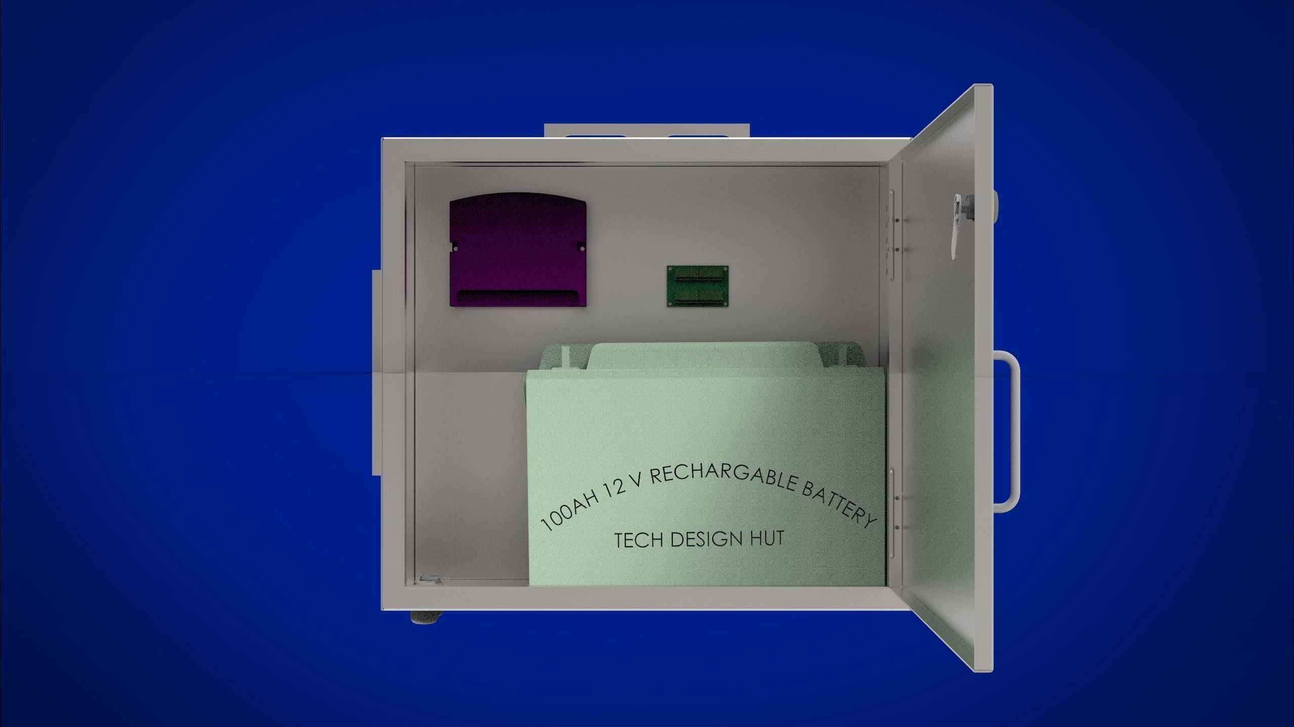 Metal Battery Box 3D model | CGTrader