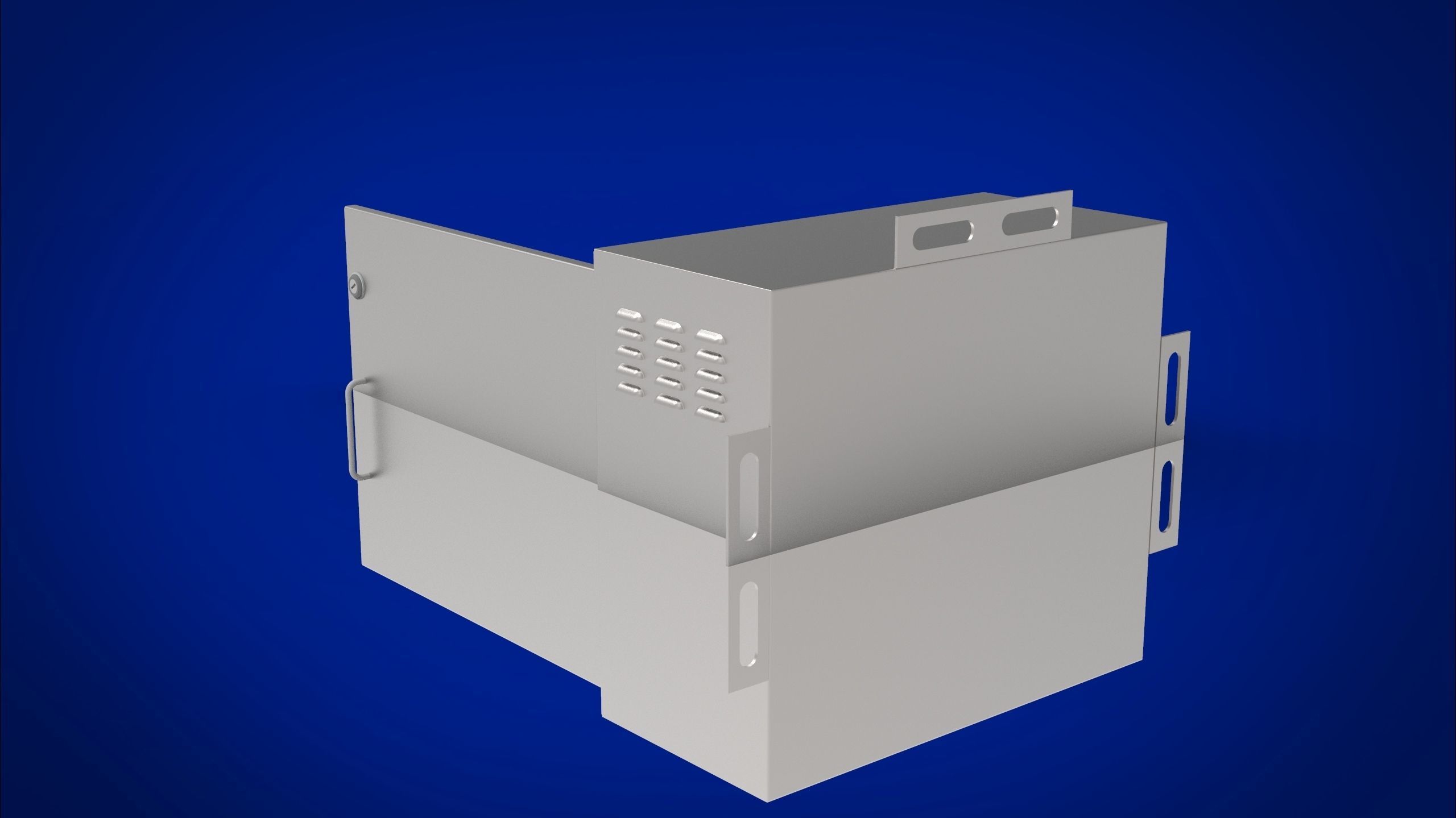 Metal Battery Box 3D model | CGTrader
