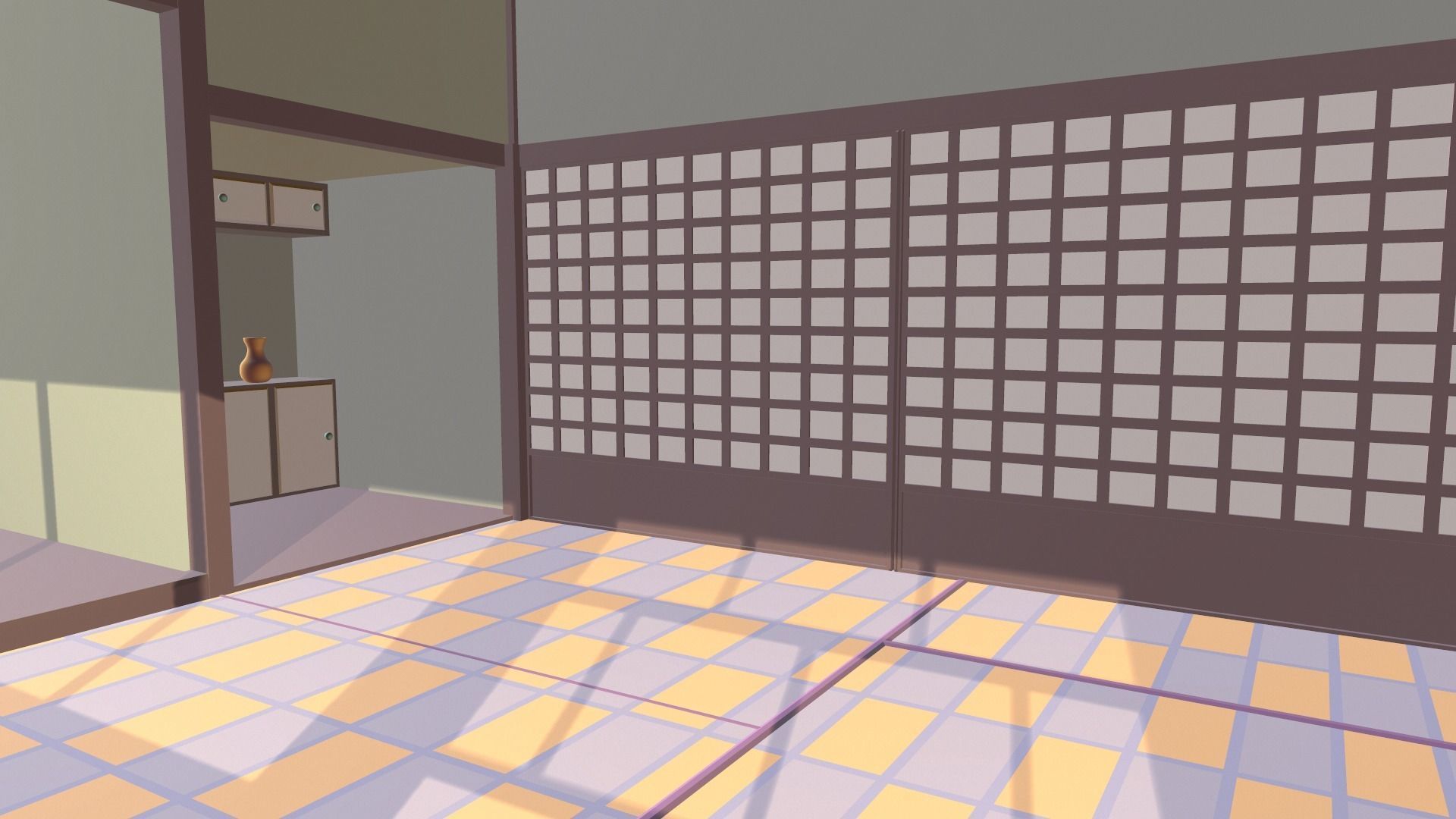3D model Empty cartoon horror room VR / AR / low-poly | CGTrader