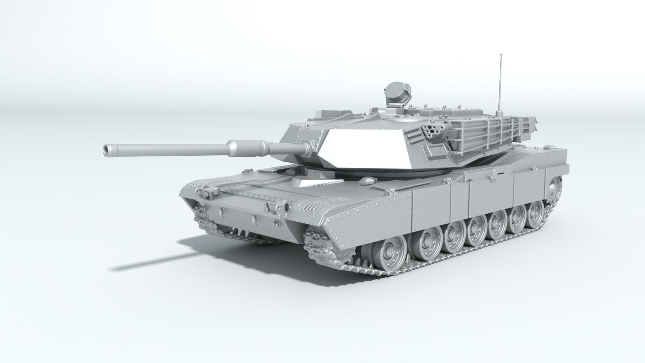 Tank ABRAMS for 3Dprint 3D model 3D printable | CGTrader