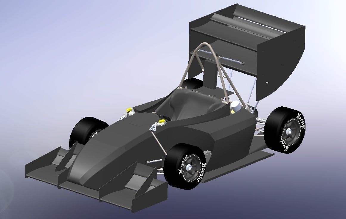 2017 FSAE car with full design document 3D model 3D printable | CGTrader