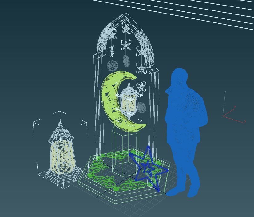 Ramadan and Eid decoration 3D model | CGTrader