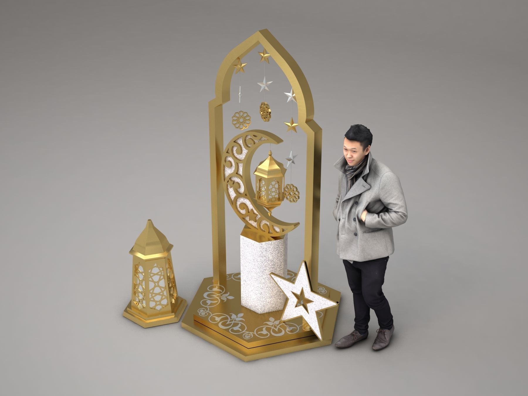 Ramadan and Eid decoration 3D model | CGTrader